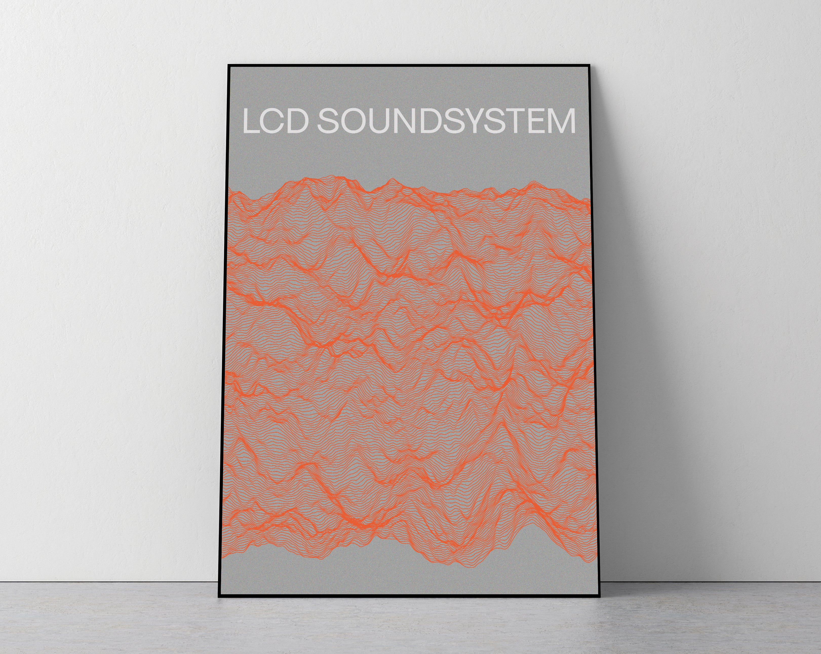 LCD Soundsystem - Art Print / Poster - Orange – Fresh Prints of London