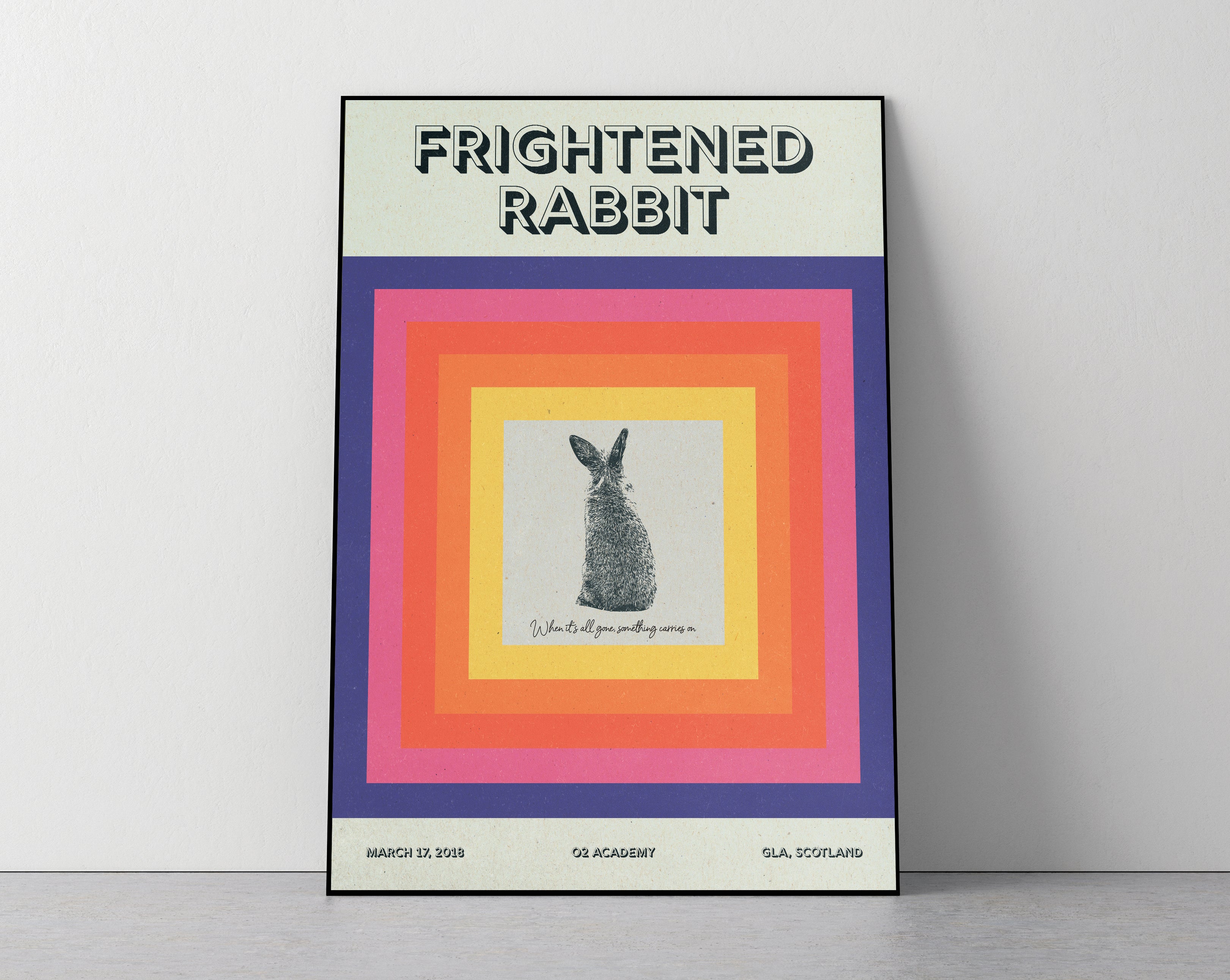 Frightened Rabbit - Art Print / Poster – Fresh Prints of London